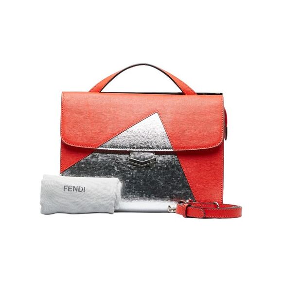 Fendi | Bags | Pre Loved Fendi Orange Demi Jour Bag In Excellent ...
